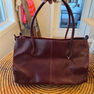 cesar giraldo | Bags | Cesar Giraldo Elegant Brown Leather Handbag ...